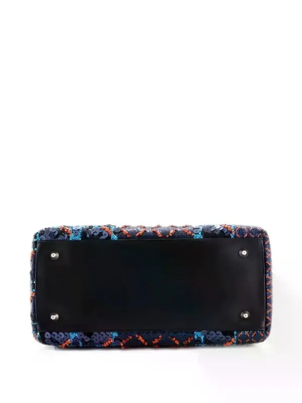 Dior Lady Bag Sequin Jacquard Medium Satchel