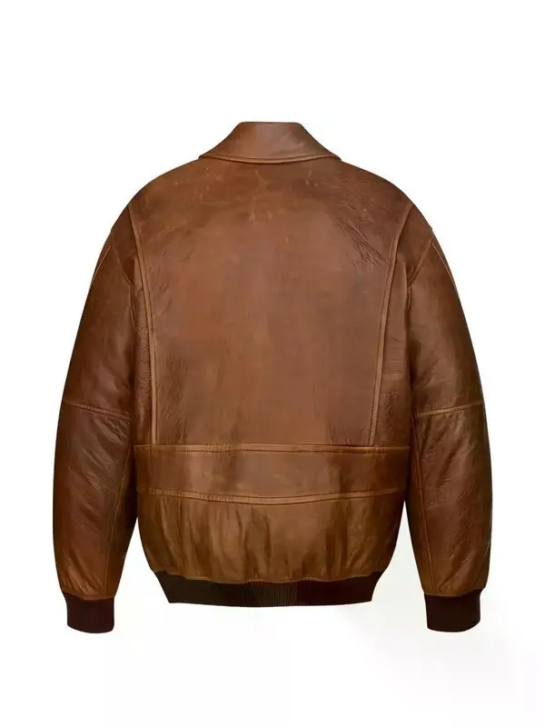 Saint Laurent Leather Bomber Jacket