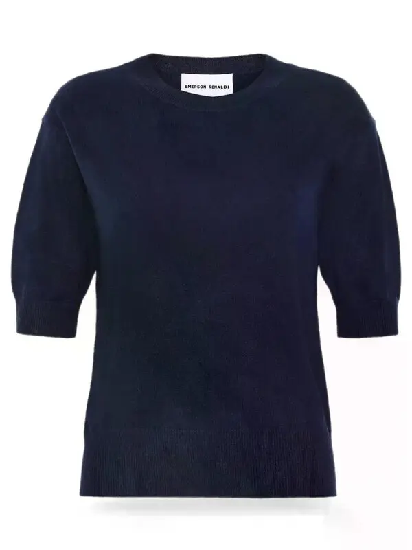 EMERSON RENALDI Short-sleeve Knitted Sweater
