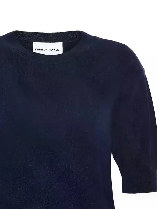 EMERSON RENALDI Short Sleeve Knitted Sweater