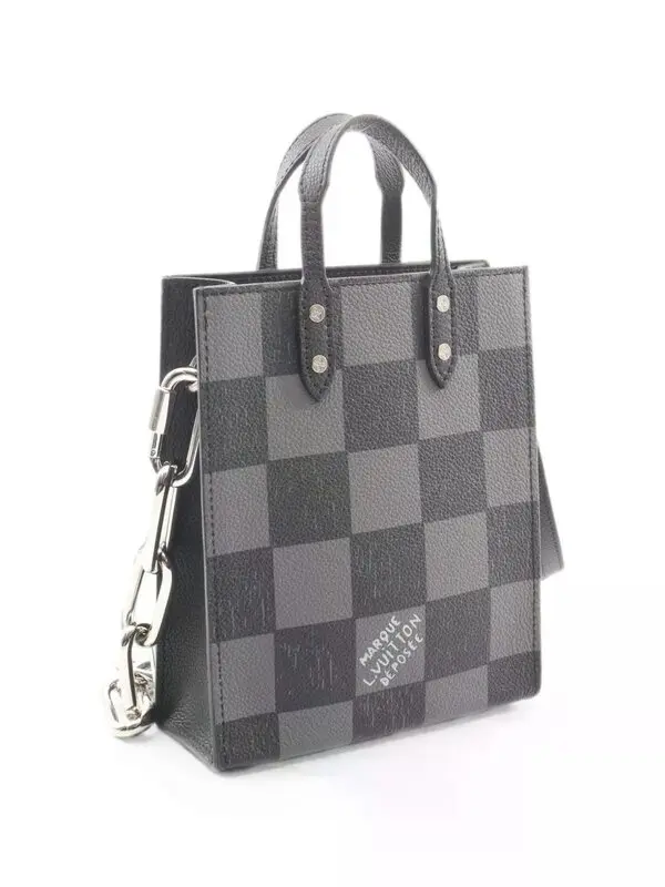 LOUIS VUITTON 2021s Xs Sac Plat Damier Tote Bag - Black