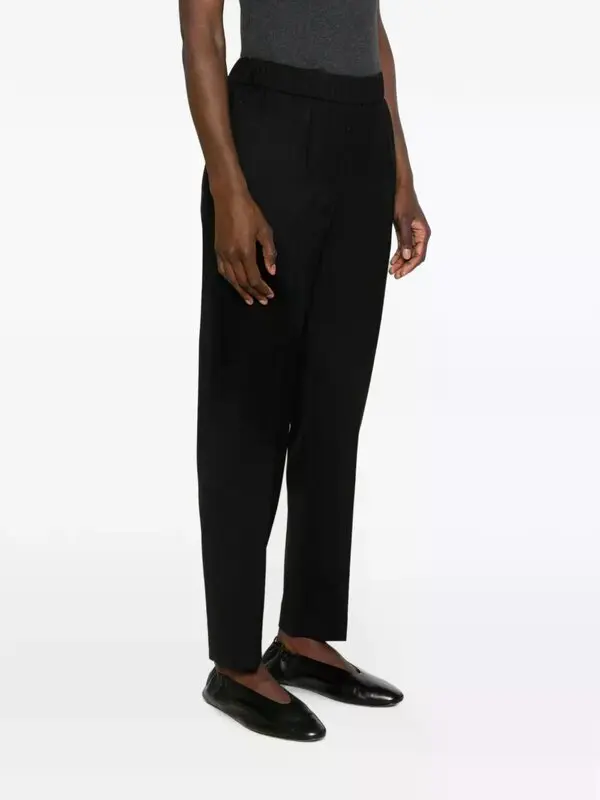 Peserico Elasticated Waistband Pressed-crease Trousers