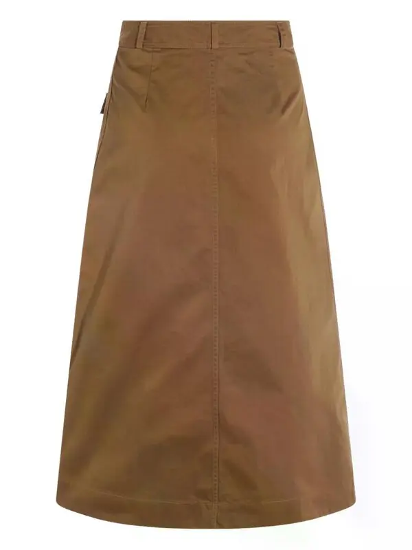 Saint Laurent Button-front Midi Skirt