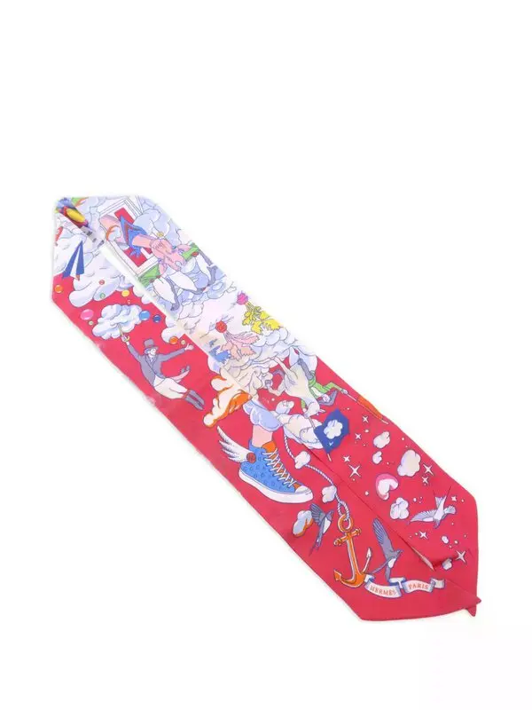 Hermès Sur Mon Nuage Twilly Scarf