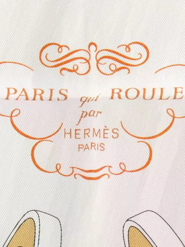 Hermès 70 Paris Qui Roule Scarf