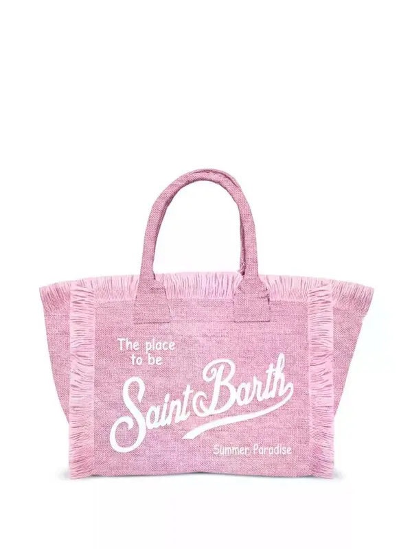 MC2 SAINT BARTH Vanity Fringe-trim Tote Bag - Pink