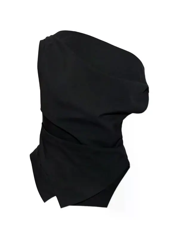RÓHE Asymmetric Draped Top