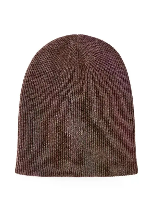 Brunello Cucinelli Cashmere English-rib Knit Beanie - Brown