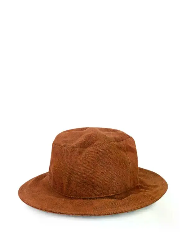 Alberta Ferretti Logo-plaque Wide-brim Bucket Hat