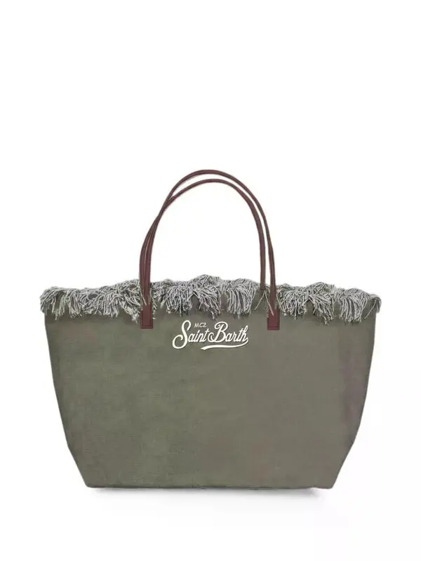 MC2 SAINT BARTH City Fringe-trim Tote Bag - Green