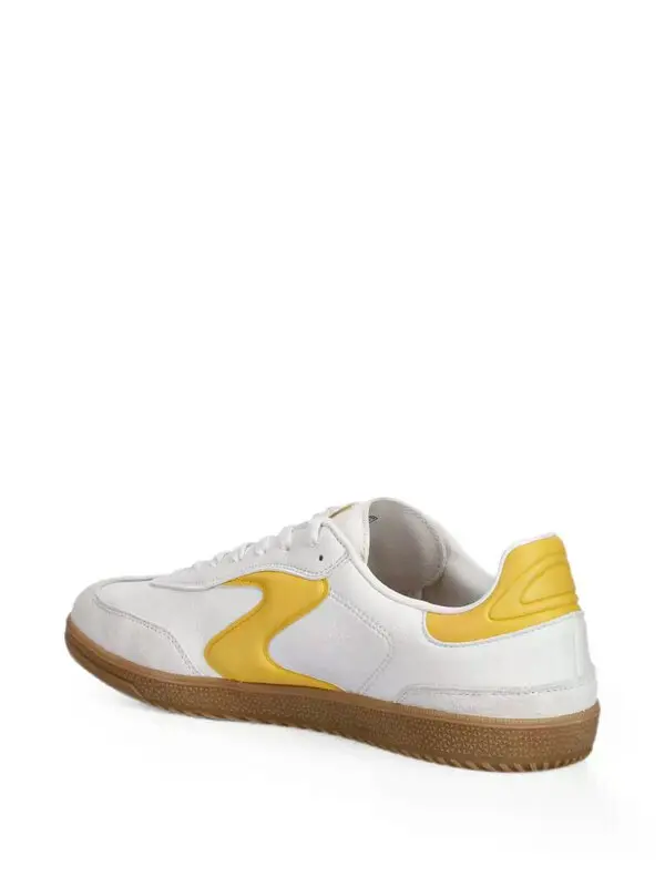 Sketchers Contrast Panel Lace-up Sneakers - White
