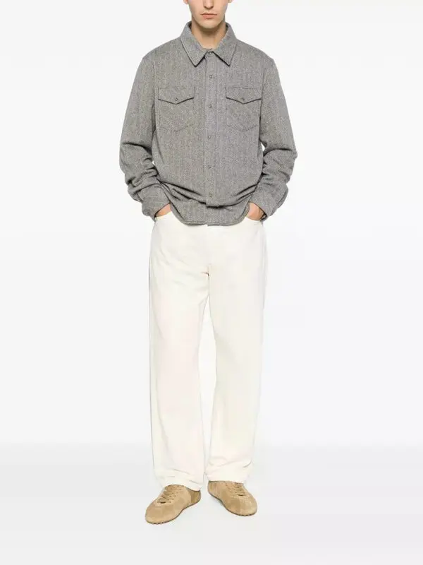 GOD'S TRUE CASHMERE Button-down Cashmere Shirt