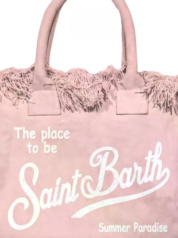 MC2 SAINT BARTH Fringe-trim Tote Bag - Pink