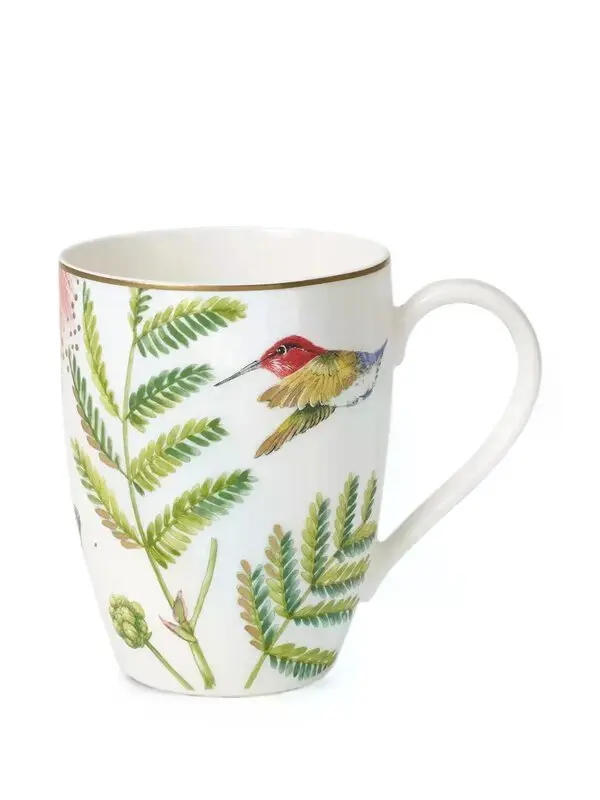 VILLEROY & BOCH Hummingbird-print Mug - White