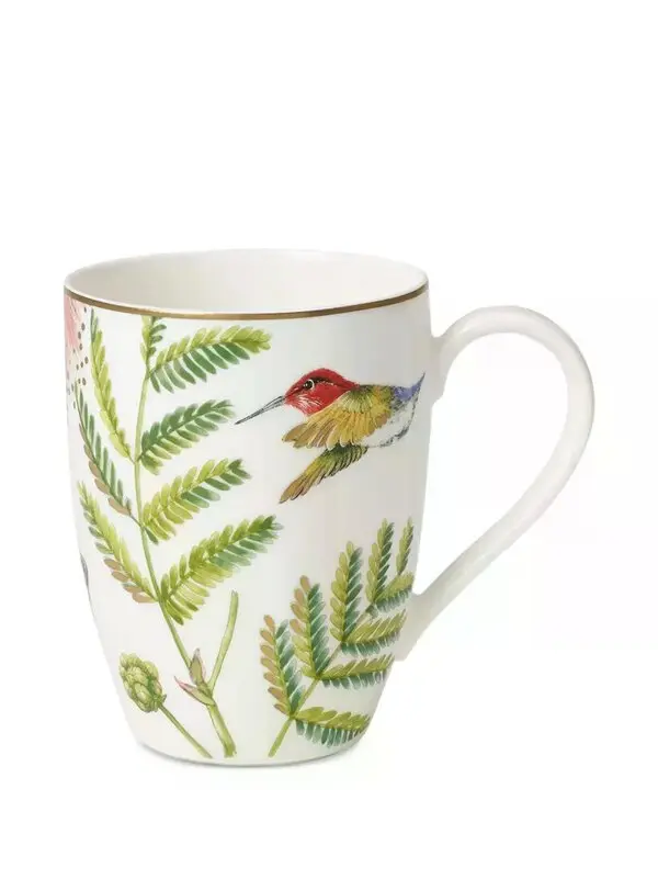 VILLEROY & BOCH Hummingbird-print Mug - White