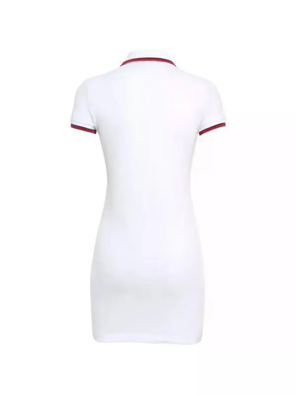 Dsquared2 Contrast-trim Polo-collar Cotton Mini Dress
