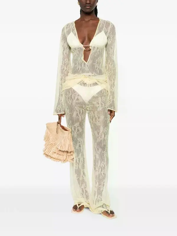 Oseree Lace Beach Trousers