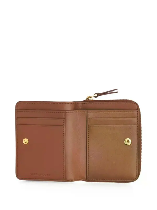 Marc Jacobs Logo-motif Grained-leather Wallet