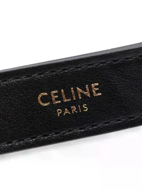 Celine Ava Triomphe Shoulder Bag - Black