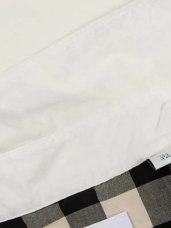 Burberry Check Pattern Cotton Button-down Shirt
