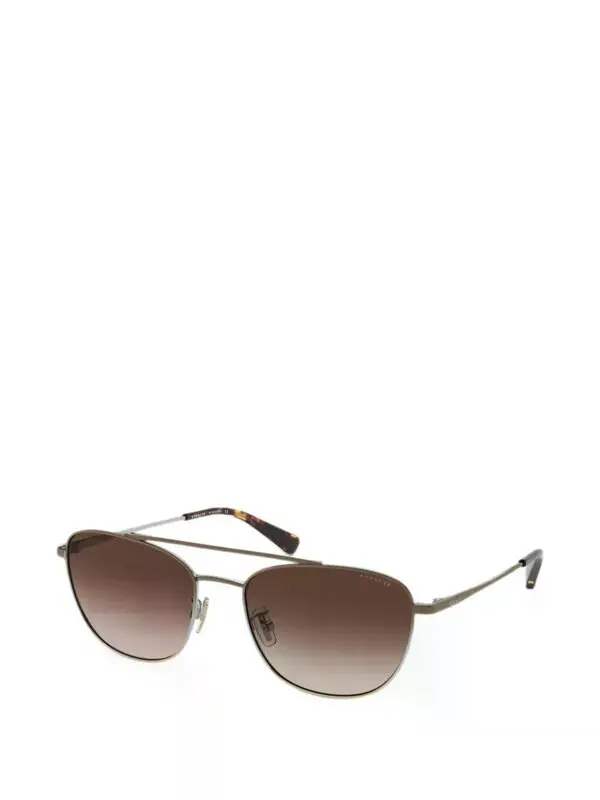 COACH Double-bridge Pilot-frame Sunglasses