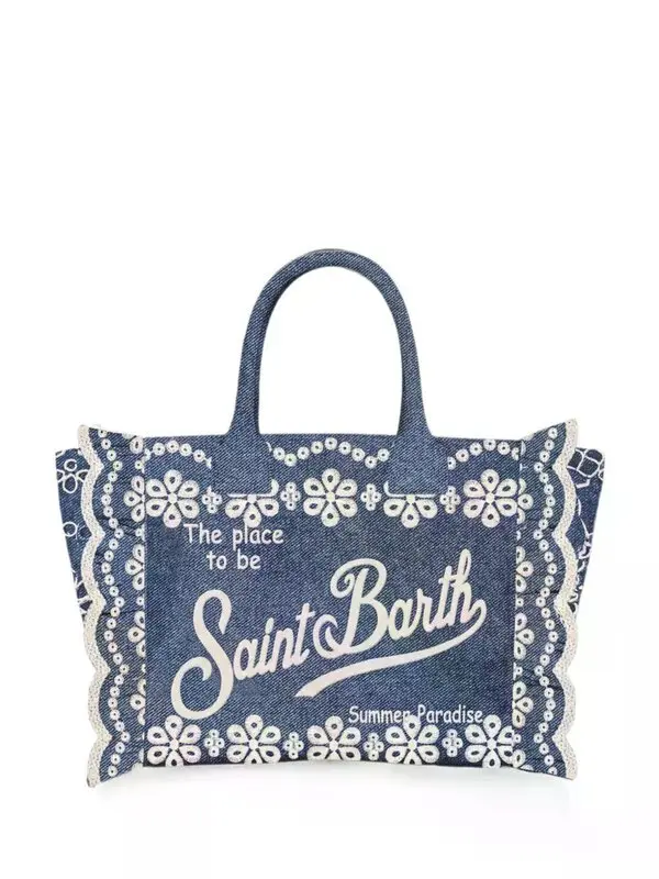 MC2 SAINT BARTH Colette Volant Embroidered Tote Bag