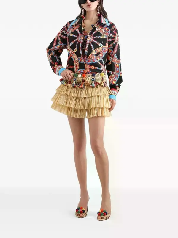 Dolce & Gabbana Carretto-print Poplin Hawaii Shirt
