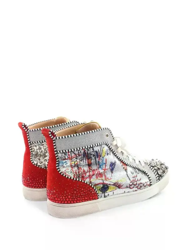 CHRISTIAN LOUBOUTIN No Limit F18 Flat Sequin Sneakers
