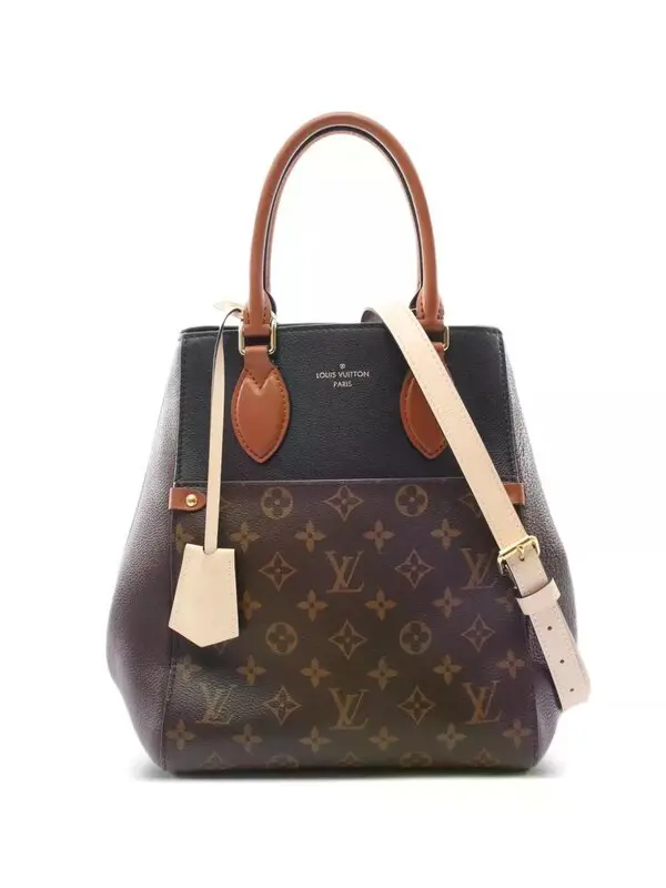 LOUIS VUITTON Monogram Fold Tote Handbag - Brown