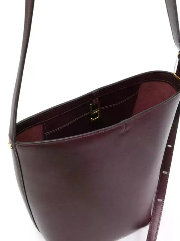 ANINE BING Elly Grained-leather Shoulder Bag