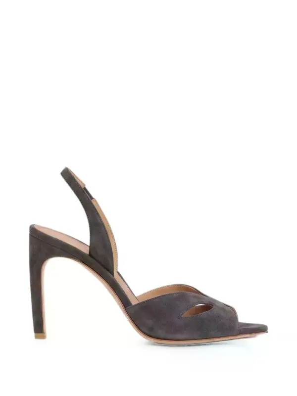 Victoria Beckham Harlow Mask Heeled Sandals - Grey