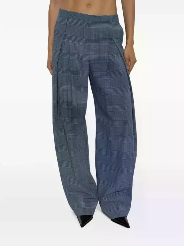 IRO PARIS Check-pattern Pleated Trousers