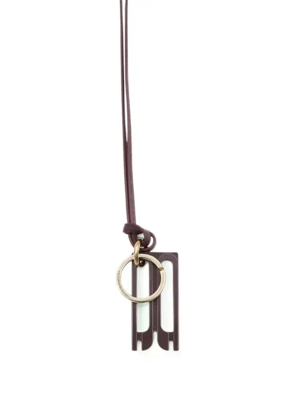 Victoria Beckham Dorian Logo-plaque Keyring - Red