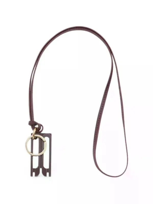 Victoria Beckham Dorian Logo-plaque Keyring - Red