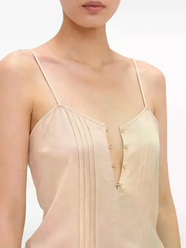 Victoria Beckham Rouleaux Pintucked Cami Top
