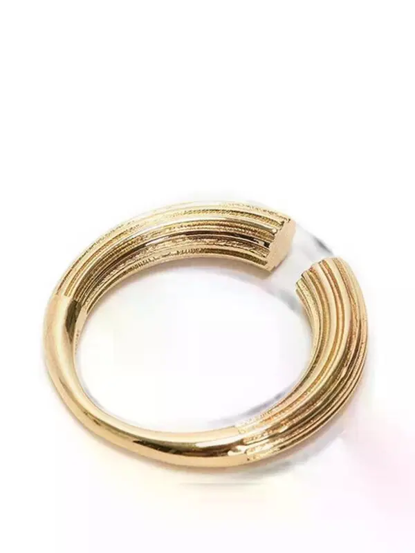 Victoria Beckham Ribbed Open Band Ring
