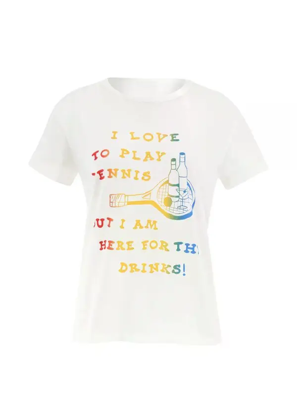 MOTHER Boxy Graphic T-shirt - White