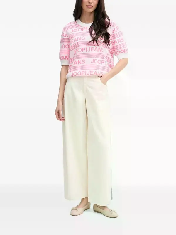 JOOP! Karie Logo-pattern Striped T-shirt