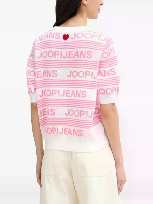 JOOP! Karie Logo-pattern Striped T-shirt