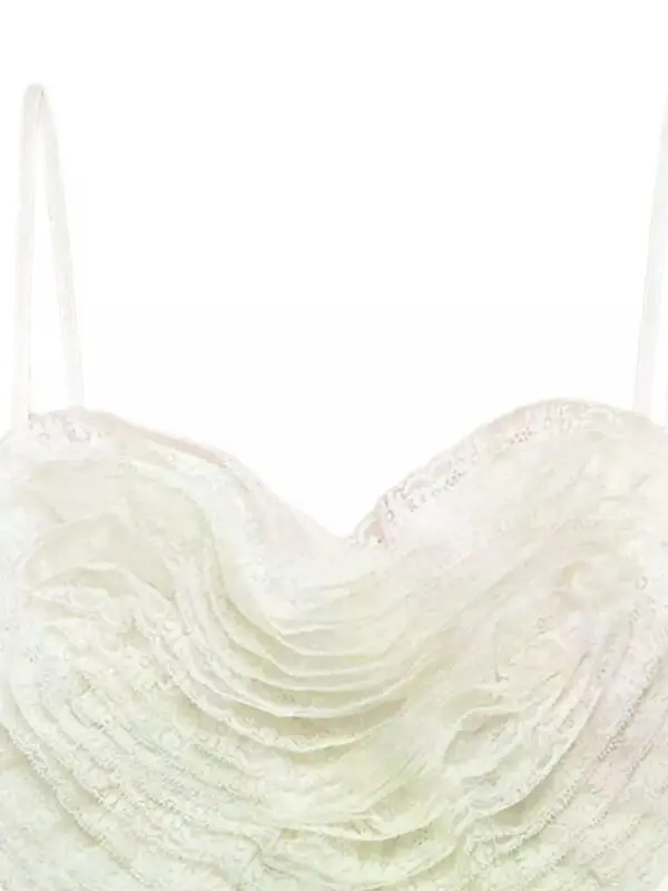 Dsquared2 Heart-shaped Ruffled Lace Top