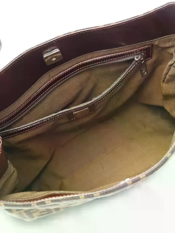 Fendi Zucca Tote Bag With Metal Top Handle