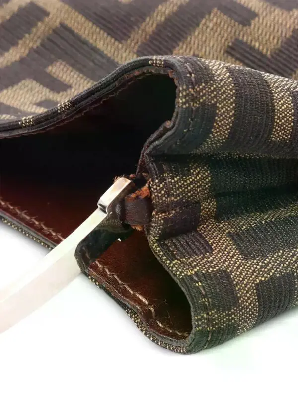 Fendi Zucca Tote Bag With Metal Top Handle
