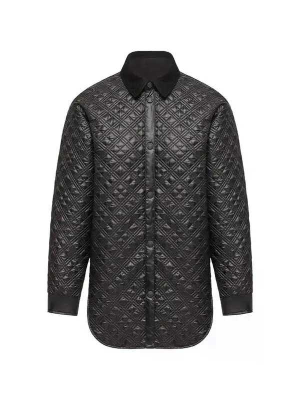 Moncler Quilted Shirt Jacket - Black