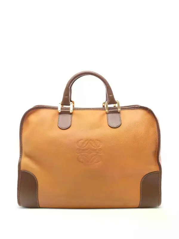 Loewe Amazona 40 Calf Leather Handbag - Neutrals