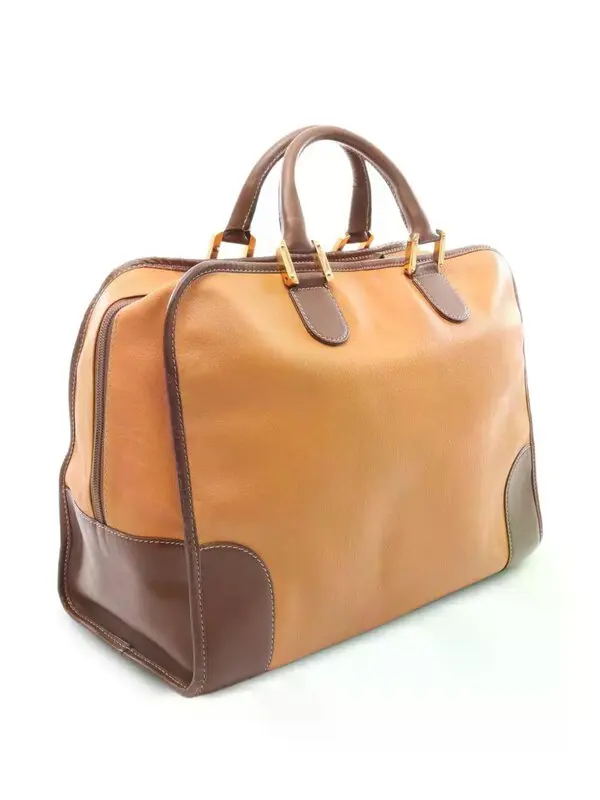 Loewe Amazona 40 Calf Leather Handbag - Neutrals