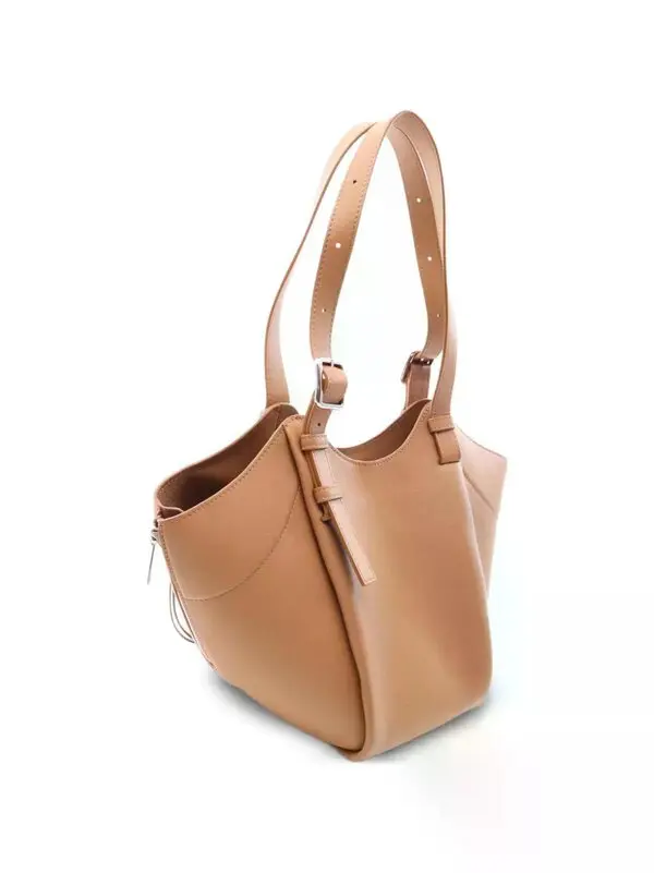 Loewe Leather Tote Bag With Adjustable Straps - Brown