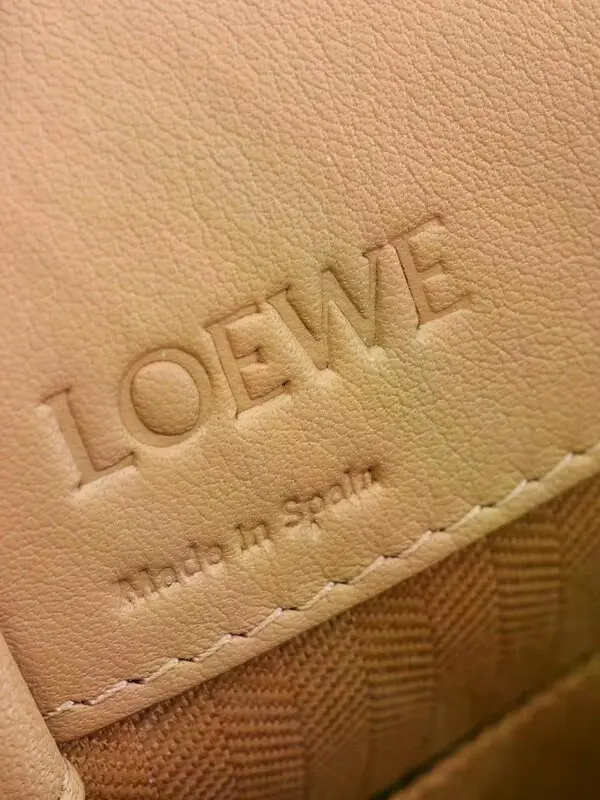 Loewe Leather Tote Bag With Adjustable Straps - Brown