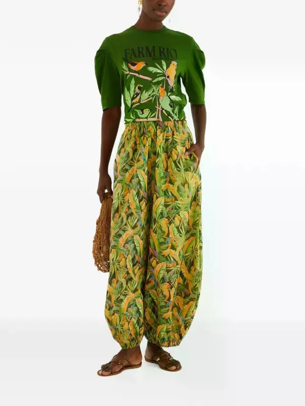 Farm Rio Puff Sleeve Graphic T-shirt