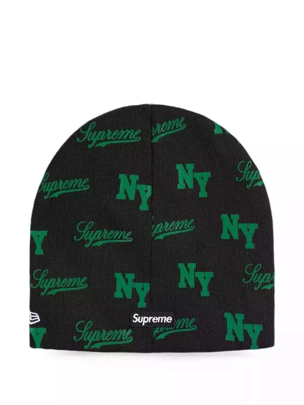 Supreme X New Era Monogram Beanie