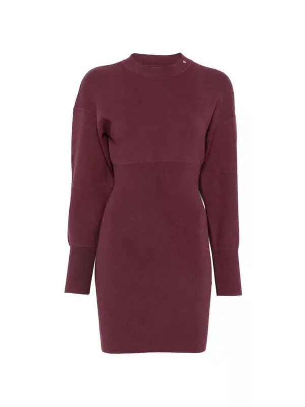 ANINE BING Ribbed-knit Mini Dress - Red